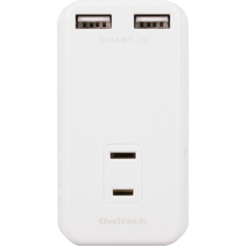 【仕様】●色：ホワイト●幅(mm)：47.5●奥行(mm)：27●高さ(mm)：86【仕様2】●USBポート：USB Type-A×2●入力電圧(V)：AC100V●出力電流：AC100V (合計 1400W)●USB Type-A (合計...