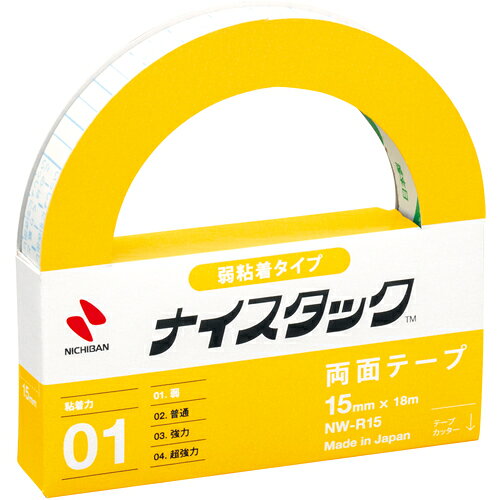 【特長】●きれいに剥がせるタイプのナイスタック[[(R)]]です。●貼り直しができ、はがした後にのりも残りません。●画鋲やピンを使わず貼り直しができ、正確に貼れます。【用途】●小型ポスター、連絡、伝言などの仮止めに。【仕様】●幅(mm)：1...