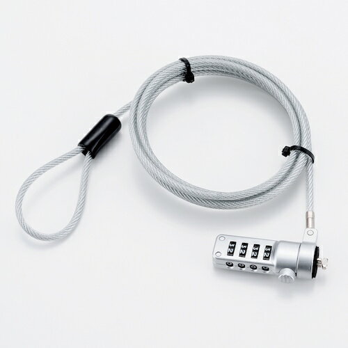 【特長】● パッド付なので、ノートパソコン等とセキュリティロック取付け部のガタつきを軽減します。●セキュリティスロット付近の傷付き防止にも役立ちます。●4桁のダイヤルロックでノートパソコンを盗難から守ります。【用途】●ノートPCの盗難対策に...