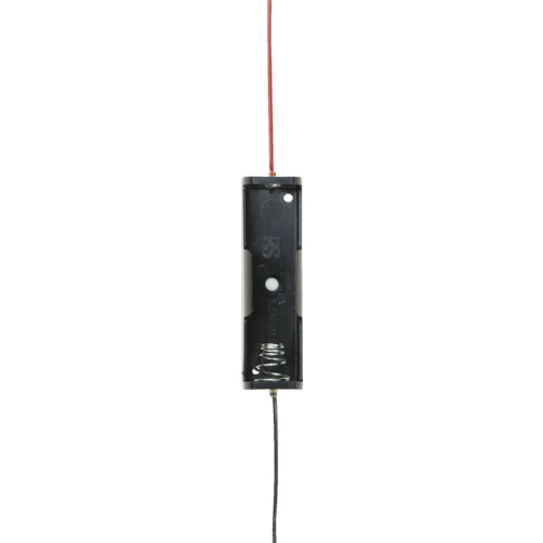 【特長】●RoHS対応品です。【用途】●電池ホルダー【仕様】●奥行(mm)：57.2●高さ(mm)：14.8●色：ブラック●間口(mm)：16.4●本体材質：PP【仕様2】●電池構造：UM3×1●リード線(mm)：AWG26　L＝150【材...