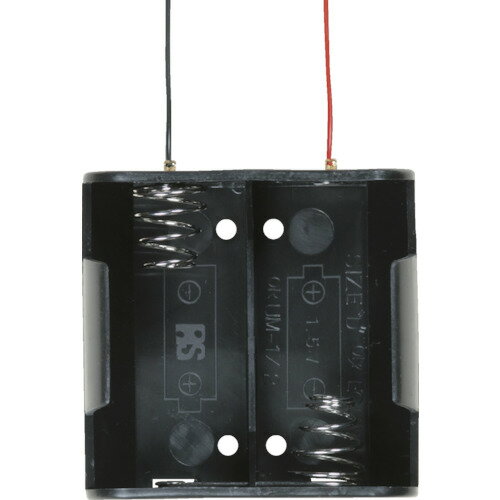 【特長】●RoHS対応品です。【用途】●電池ホルダー【仕様】●奥行(mm)：70.7●高さ(mm)：26.7●色：ブラック●間口(mm)：71.6●本体材質：PP【仕様2】●電池構造：UM1×2●リード線(mm)：AWG26　L＝150【材...