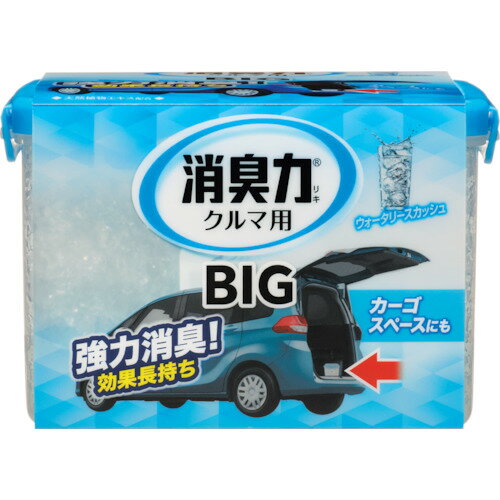 【特長】●天然植物抽出エキス配合で、タバコ臭・エアコン臭・汗臭など車内の気になるニオイをしっかり消臭します。●大容量で効果長持ちします。●(2〜4ヵ月)季節や使用状況により異なります。【用途】●クルマの消臭に。【仕様】●香り：ウォータリース...