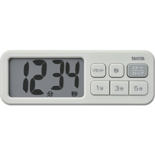 【特長】●使いやすさを追求した文字高30mmの大型表示で見やすい「でか見えタイマー」シリーズです。●ボタンが大きく操作しやすいです。●各ボタンは分かりやすい日本語表記がついています。●時間設定ボタン（1秒、1分、3分、5分）付きなので設定が...
