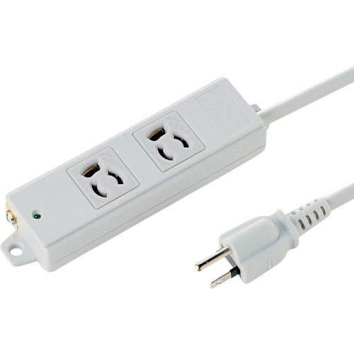 【特長】●2個口（3P抜け止め）、VCTFコード仕様、3Pプラグ（絶縁キャップ付き）のタップです。●電源状態が確認できる通電ランプ付きです。●裏面にマグネットが付いているので、スチールのデスクなどに仮固定することができます。●メンテナンスが...