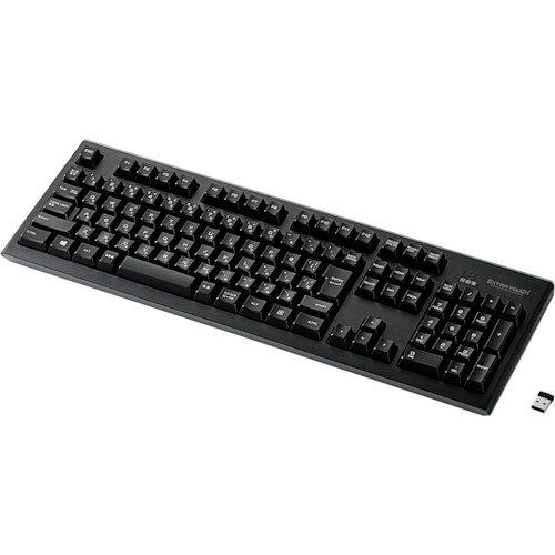 【特長】●メカニカルキーボードと同じキートップ設計を採用し、快適な打鍵感を実現しました。●最大1000万回のキーストロークにも耐えられる2.4GHzワイヤレスプレミアムメンブレンキーボードです。【仕様】●色：ブラック●幅(mm)：446●奥...