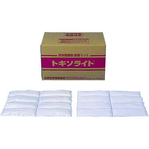 【特長】●品名、性状不明の有害液体を迅速に吸着します。●有害蒸気による二次災害を防ぎます。●軽量のため取り扱いが簡単です。●液体がしみ出さないから作業も安心です。【用途】●液体毒劇物吸着用。【仕様】●縦(mm)：400●横(mm)：600【...