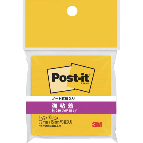 【特長】●約2倍の粘着力（3M通常粘着比）で、パソコンや電話、キャビネットなどの樹脂面や垂直面など、つきにくかった場所にもしっかり貼れてはがれにくい製品です。●粘着力が通常の約2倍（当社通常粘着製品比）で、目にとまりやすいネオンカラーです。...