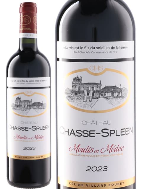 【商品名】シャトー シャス スプリーン 2023 Chateau Chasse-Spleen タイプ赤ワイン生産地フランス / ボルドー生産者シャトー・シャス・スプリーン 【Chateau Chasse-Spleen】生産年2023年容量7...