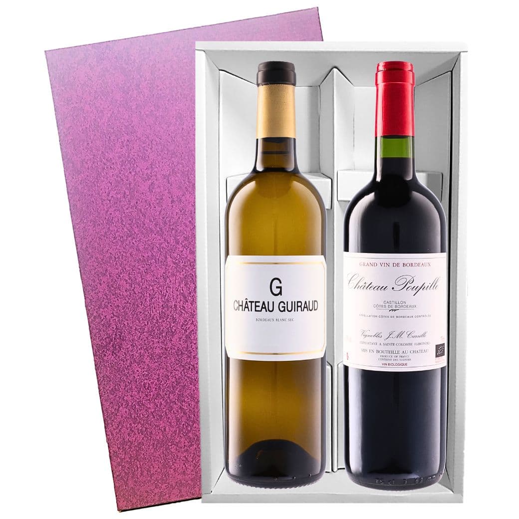ボルドーの2つの名門ワイナリーから、お手頃価格でありながら味わいと品質が素晴らしい赤と白を厳選しました。 葡萄屋のギフトセットの中でも、上位の人気を誇る定番商品です。 化粧箱にお入れしてお届け致します。お中元やお歳暮、忘年会、贈り物としても...