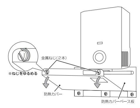 リンナイ Rinnai 給湯器 【RU-08BC】 防熱カバー 熱対策用オプション 品名コード：23-9005・・・・・・・・・・・・・・・・・・・・・・・・・・・・・給湯器の取り付け工事には資格が必要です。無資格者の取り付けは重大な事故に...