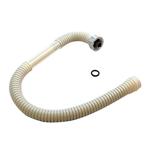 【305-050-045】 カバー付出湯管（長さ：450mm） 【型番：RU-0211】 リンナイ小型湯沸器部品 【純正品】お湯が出る管の部分です。【サイズ】長さ：450（mm）【色】出湯管カバー：クラウドグレー、袋ナット：クラウドグレー【...