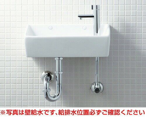 狭小手洗器のセット通常の手洗い器取り付けに必要な一式がセットになっています。0.4坪の狭小スペースにもぴったりのコンパクト＆シンプルなシリーズ。壁給水・壁排水（Pトラップ）一般地・寒冷地共用寸法：360×180×130【セット内容】　手洗い...
