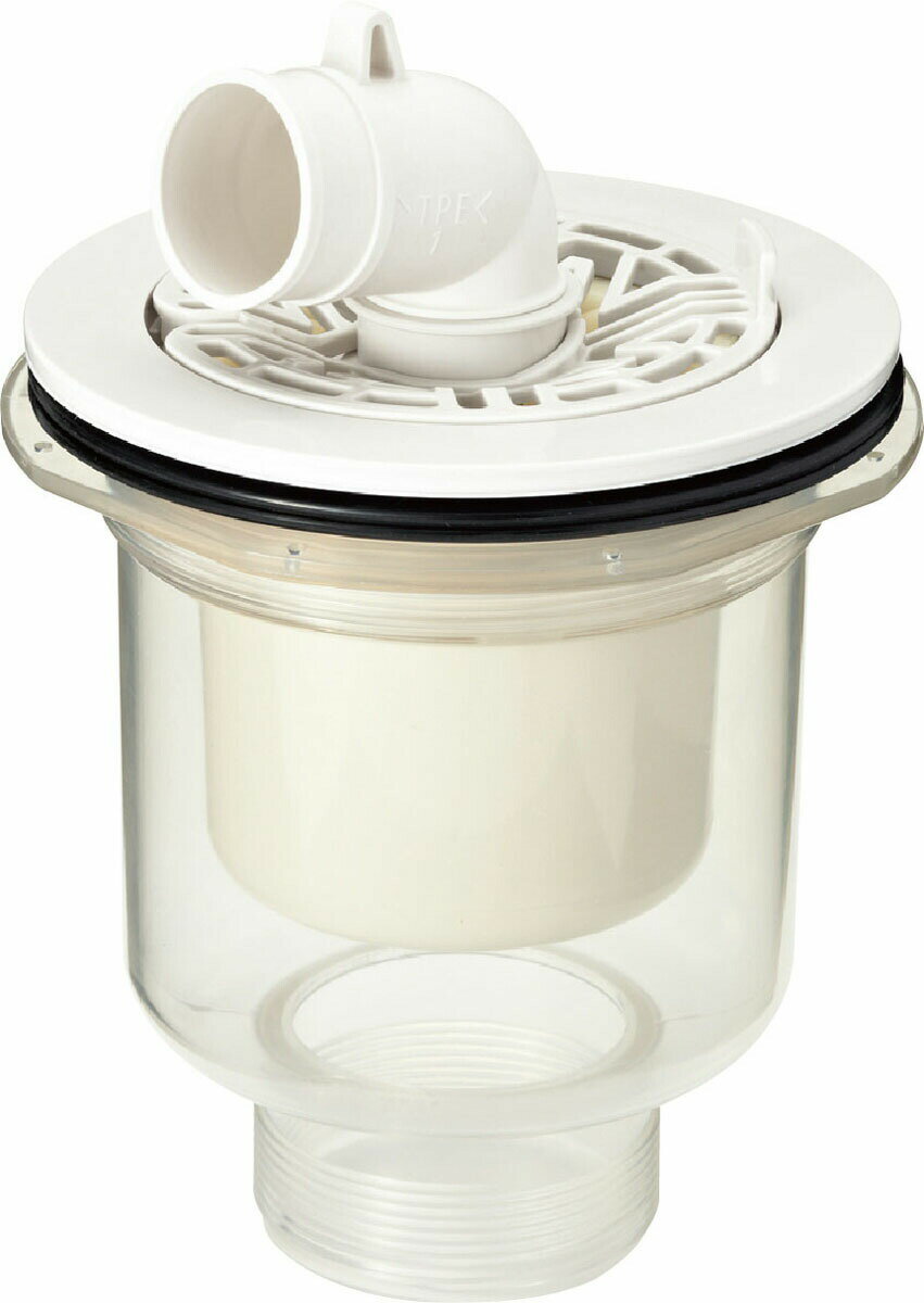 【縦たて排水トラップ】TP-53/FW1 洗濯機 防水パン用 排水トラップ INAX・LIXIL リクシル (縦引き) 透明 ABS製排水トラップ TP53/FW1 洗濯パン、洗濯機パン、防水パン【純正品】ご不在時の商品配達のご連絡のため、...