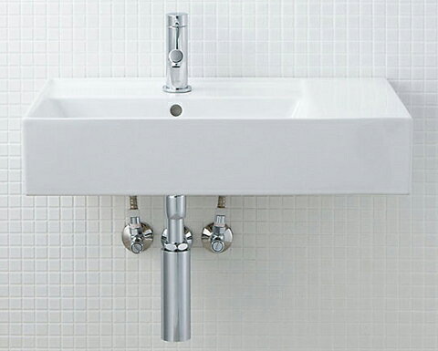 YL-A557LSYEP(C) リクシル LIXIL・INAX イナックス サティス洗面器 YL-A557タイプ 壁付式 シングルレバー混合水栓（エコハンドル） 床排水（ボトルトラップ） 壁給水※商品画像はイメージ画像です。品番をご確認の上...