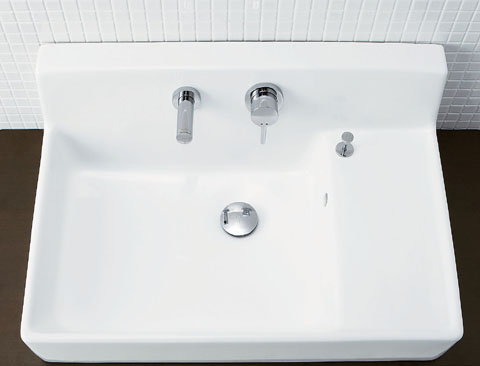 YL-A537TP(C) リクシル LIXIL・INAX イナックス サティス洗面器 YL-A537タイプ（水栓金具組立済） 壁付式 単水栓 床排水（ボトルトラップ） 壁給水※商品画像はイメージ画像です。品番をご確認の上ご注文ください。洗面...