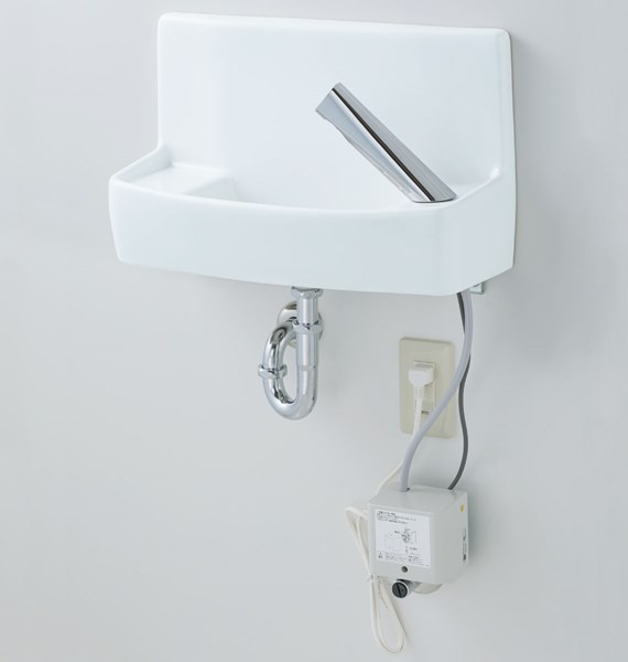 壁付手洗器（自動水栓・100V/泡沫式）寸法：460×200×275　※写真のセットは壁給水・壁排水（水石けん入れなし）の代表画像です。■その他の給排水はこちらL-A74TA2C（壁給水・壁排水）L-A74TA2A（壁給水・床排水）L-A7...
