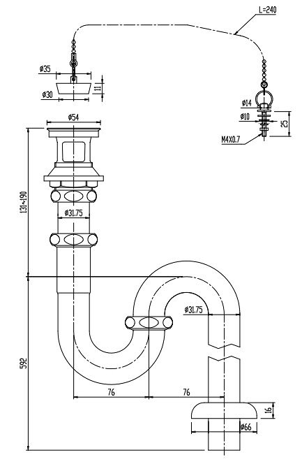 排水金具（呼び径32mm）　ゴム栓式床排水Sトラップご不在時の商品配達のご連絡のため、電話番号はなるべく携帯電話の番号を入力してください。