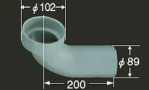 C-11(R)・18PU・アメージュC便器(Pトラップ)他用塩ビベンド管(90°)(グレー色)ご不在時の商品配達のご連絡のため、電話番号はなるべく携帯電話の番号を入力してください。