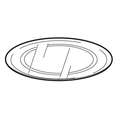 シャープ[SHARP] 【3502930219】 オーブンレンジ用 丸皿（ガラス製）（350 293 0219） 【純正品】【適合本体品番】RE-M16A-B、RE-M16A-W、RE-S55CJ-B、RE-S55CJ-W【適合本体品番を必...