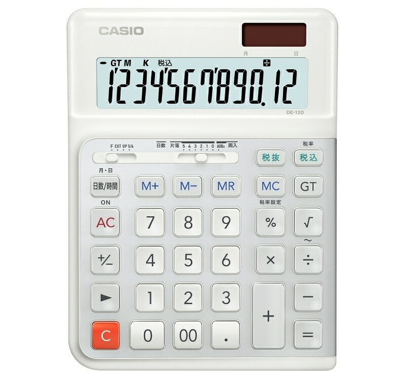 右手使用時の打ちやすさを追求。 操作面を3°の角度で傾斜させることで、右の手や指にフィット。 キー自体は常に垂直方向に打てるよう、斜めにせずに階段状に配置しました。 自然な手・腕の状態で打ちやすい新構造。 ■製品特長 日数計算機能 時間計算...