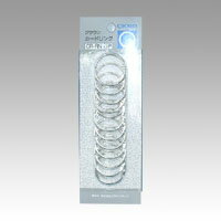 ●スライドパック12個入●外径：約30mm●硬鋼線ニッケルメッキ仕上　