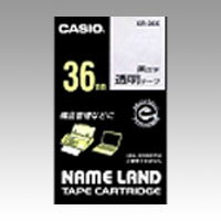●ラベル巾：36m／m巾●テープ巻：1巻8m●ラベル色：透明ラベル黒文字　