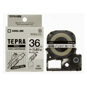 ●テープ色：白／黒文字●36mm幅（径2．8〜7．6mm）
