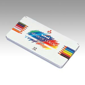 ●仕様：12色／缶入●消しゴム付　