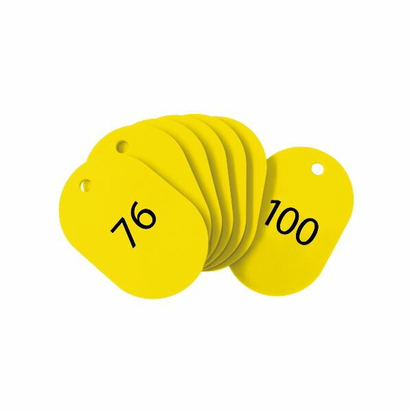 【商品説明】■お店やホテル・旅館等で何かと重宝する番号札です。■番号が76〜100入■本体：スチロール■穴径：φ4mm■W40XD60XH2.7mm