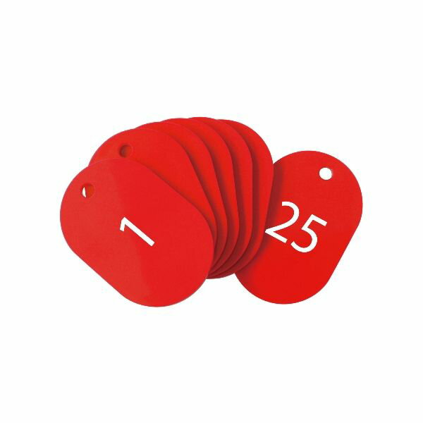 【商品説明】■お店やホテル・旅館等で何かと重宝する番号札です。■番号が1〜25入■本体：スチロール■W31XD46XH2.5mm