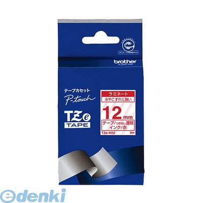 ●ピータッチ用テープカートリッジ（ラミネートテープ）　透明（つや消し）　文字色：赤　テープ幅：12mm　テープの長さ：8m　●入数：1個●インク色：赤文字●本体サイズ(mm)：W68×D88×H16●本体重量(g)：43●パッケージサイズ(...