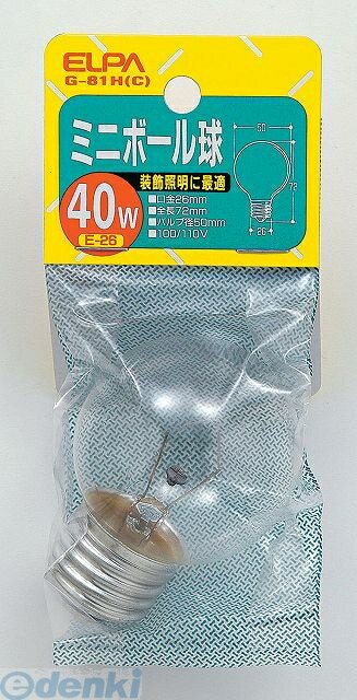 &nbsp; 朝日電器 &nbsp; 042-473-0159 【商品説明】【仕様】●定格：　・電圧　100/110V　・消費電力 40W　・寿命：約1,500時間●本体サイズ：　・全長：72mm　・バルブ径：50mm　・口金：E26●入数...