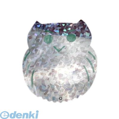 ●ふくろうのカタチが風に揺れキラキラ光る。●蓄光効果で夜間も効力を発揮します。●ガーデニング・ベランダ・物干しなど、鳥害に　 困る場所へ。●1枚入り●サイズ：幅125mm×全長150mm●カラー：シルバー