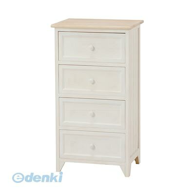 【商品説明】■シャビーホワイトの本体にアンティーク調ナチュラルな天板が映える、シンプルチェスト。■商品サイズ（外寸）：(約)幅41×奥行31×高さ76cm【成分材質】主材:桐材