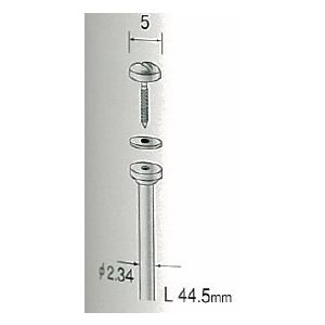 &nbsp; ミニター &nbsp; 03-3633-7181 ●φ1.8穴用のホイール工具用のマンドレールです。●軸径：φ2.34●入り数：10●スチール製●Minimo●SFIDA　