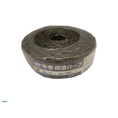 【商品説明】■用途　荷造梱包などに■仕様　色：白・太さ：約5mm・長さ：100m