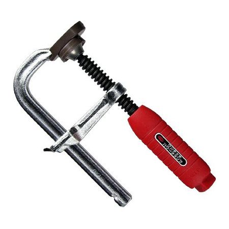 【商品説明】接着作業、溶接作業、機械加工、木工加工での材料固定に。 バーは鍛造製のため強靭、反りや曲がりに強く丈夫です。 グリップエンドに17mm角の突起を設けていますので、スパナ等で強力な増し締めが可能です。 キャップ部分が可傾式（約20...