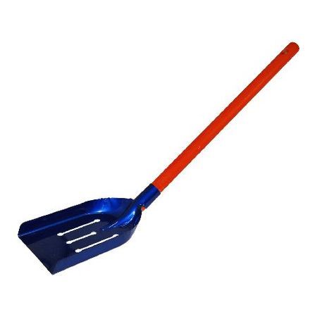 【商品説明】●溝掃除や、炭スコップ（炭の後片付け用）に便利な小型スコップ● 清掃時、穴から水が抜けるので便利● 材質： 頭部/鉄 柄/木 寸法 幅130mm 全長 615mm 奥行22mm●三条　燕4969968330825