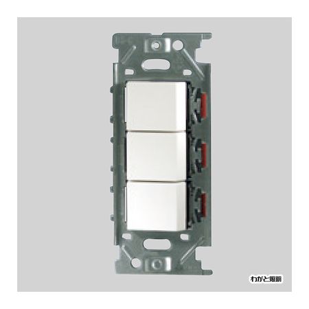 神保電器（株）03-5705-7392【商品説明】シリーズ名： NKシリーズ 3路スイッチセット定格：15A/300V ※スイッチセット品にはプレートは付属していません※片切として使用する場合は、スイッチの0-1端子に接続してください※この...