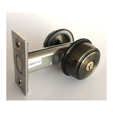 【商品説明】●仕様：本締錠●チューブラー本締錠ADシリーズ●バックセット：50mm●取付可能扉厚：27mm以上〜45mm未満●室外側：SP5本ピンシリンダー●室内側：サムターン●材質／仕上：ステンレス／アンティックブラス（71）●キー本数：...