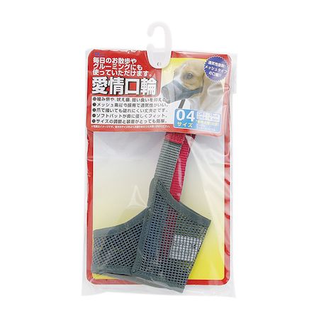 【商品説明】●噛み癖や、吠え癖、拾い食いを抑える。●メッシュ素材の採用で通気性がいい。●爪で掻いても破れにくい丈夫さです。●ソフトバットが鼻にやさしくフィット。●サイズの調節と装着がとっても簡単。●材質：ナイロン●適応口周りサイズ15cm●...