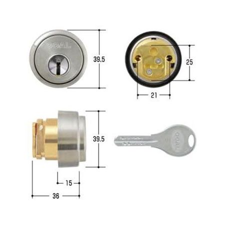 【商品説明】●シリンダーの名称：V18シリンダー●本体数量：1個●附属キー本数：3本●色/仕上げ：ステンレス・ヘアーライン●仕上げ記号：11●対応扉厚：38〜48mm●大カム仕様●取替用シリンダー