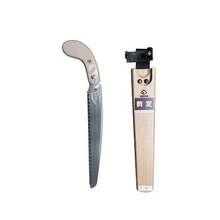 ヒシカ工業メーカーお問い合わせ：0794-82-6820【商品説明】●弊社指定のオリジナル鋼を使用、手焼入れの本職仕様の剪定鋸です。吸い付くような切れ味と美しい切断面が特徴です。●用途：蜜柑・梨・柿・桃・栗・その他果樹剪定用●刃サイズ(mm...