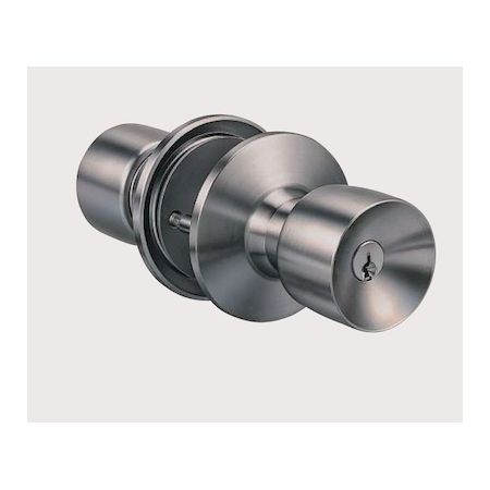 【商品説明】●インテグラル錠用　取替玉座セット●仕様：玄関錠用●握玉（ノブ）：E型●丸座：S2型丸座（75Φ）●シリンダー：5本ピンシリンダー●取付可能扉厚（ゴールUCタイプの錠）：25mm以上〜33mm未満・33以上〜43mm未満●取付可...