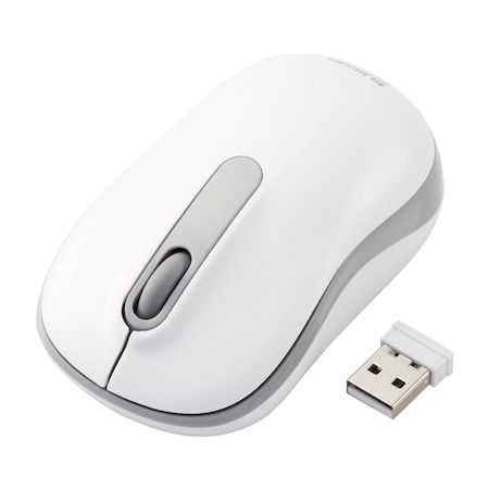 エレコムメーカーお問い合わせ：0120-898-794【商品説明】●リーズナブルながら快適な操作性を実現したスタンダードサイズのワイヤレスマウス。●マウスのクリック時のカチカチ音がしない静音スイッチを採用し、音が気になる場所でも使えます。●...