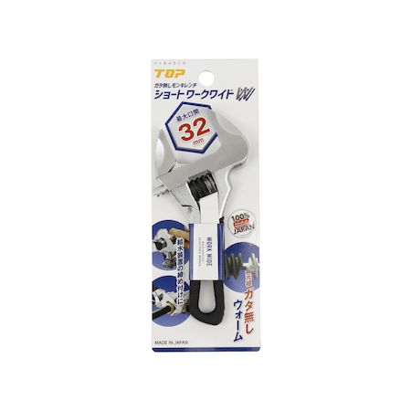 トップ工業メーカーお問い合わせ：0256-33-1681【商品説明】●特徴●ガタ無しウォーム搭載。バックラッシュ（ガタ）をカット。ボルト・ナットを傷つけません●ワイドな口開き。ワンランク上のサイズまで開きます●非対称ハンドルで握りやすく、力...
