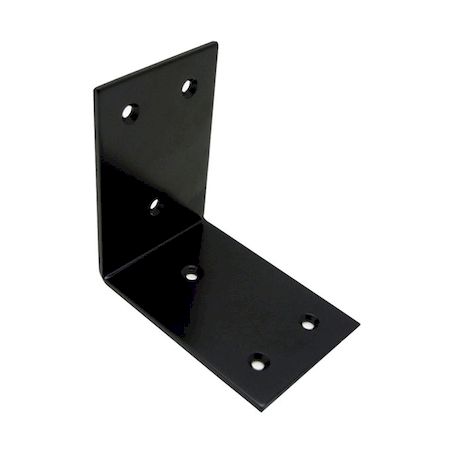 【商品説明】●補強金具、接合金具として使用●規格：90mm●穴径(mm)：4.8●カラー：黒●横(mm)：90●縦(mm)：90●幅(mm)：60●板厚(mm)：3.2●材質：鉄
