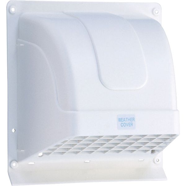 【商品説明】●雨や風のトラブルを防ぎ、外観の美しさを守る15cm換気扇用ウェザーカバー。格子付き●開口寸法175×175（150×200対応）換気扇ウェザーカバー