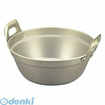 ●仕様：42cm●サイズ表示(内径cm) 外径×深さ(mm) 容量(L) 質量(kg) 板厚(mm)：42 438×175 18.3 0.83 1.2●アルミ製円付鍋※電磁調理器には対応しておりません。