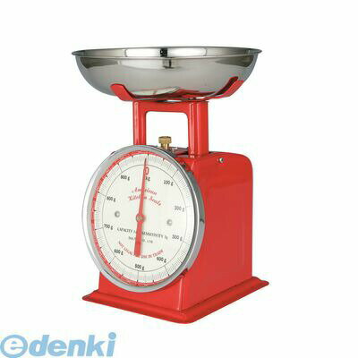 ●仕様：1kg　レッド●メーカー品番 色 最小表示(g) 直径×高さ(mm) 直径(皿寸法mm) 目盛板サイズ直径(mm)：100-061 レッド 5 132×225 175 133